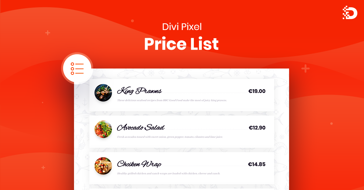 Price List for Divi | Divi Pixel