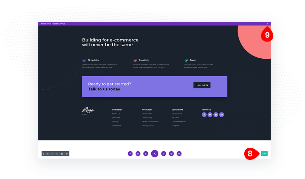 Download A FREE Footer Layout Pack for Divi | Divi Pixel