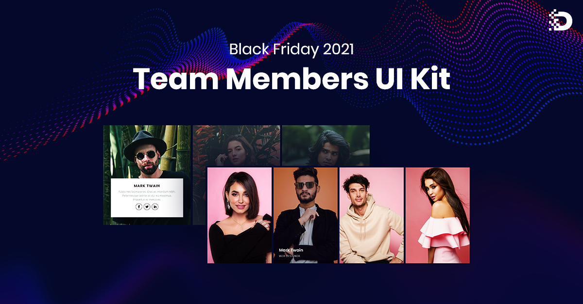 Black Friday Team Members UI Kit | Divi Pixel