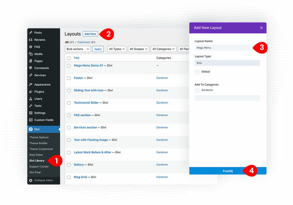 How to create Mega Menu in Divi with Balloon Module | Divi Pixel