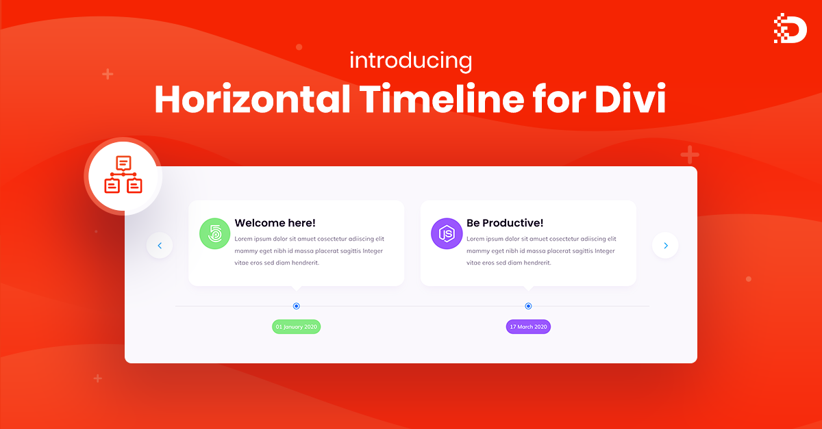 Horizontal Timeline for Divi