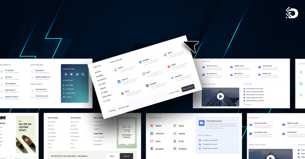 Download A FREE Mega Menu UI Kit for Divi | Divi Pixel