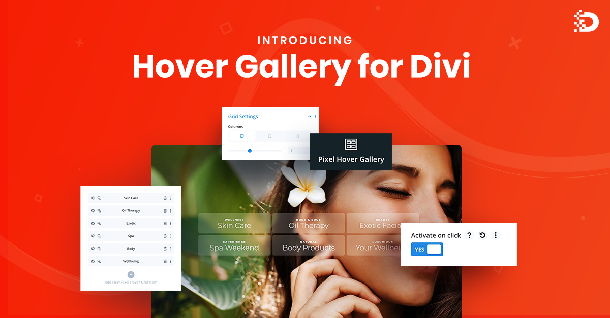 Introducing Hover Gallery for Divi | Divi Pixel