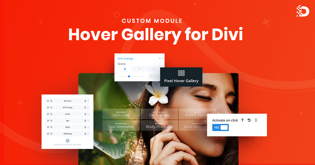 Hover Gallery for Divi | Divi Pixel