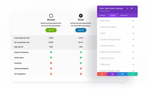 Table Maker | Divi Pixel