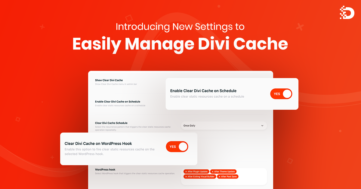 Introducing New Settings to Easily Manage Divi Cache | Divi Pixel