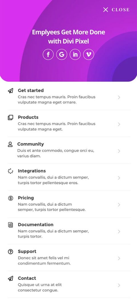 Introducing Custom Mobile Menu for Divi | Divi Pixel
