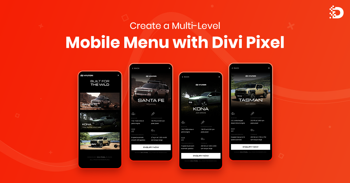 Create a Multi-Level Mobile Menu with Divi Pixel | Divi Pixel