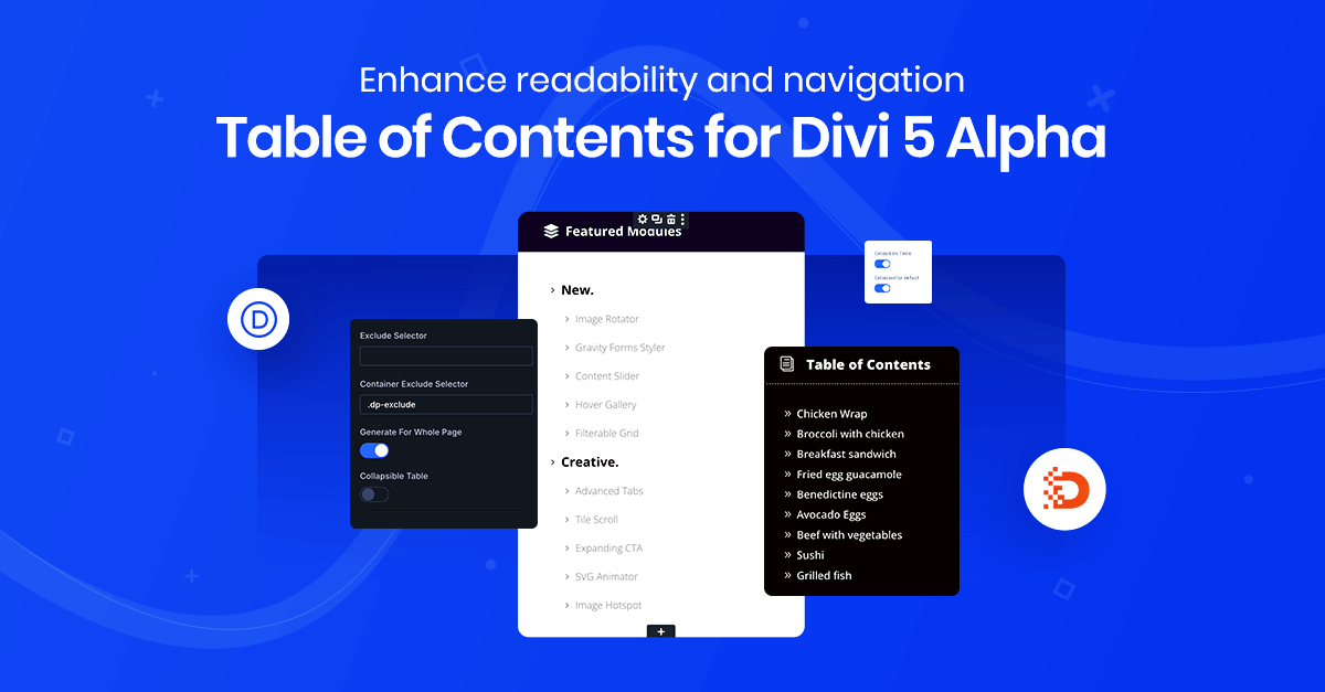 New! Table of Contents Module Now Divi 5 Alpha Ready